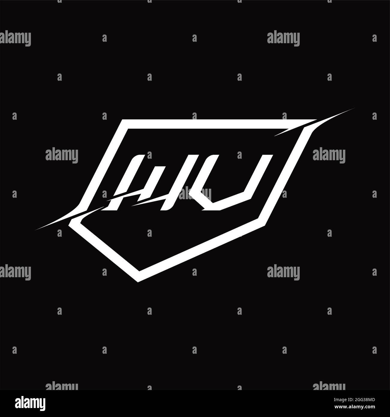 WV Logo monogram letter with shield and slice style blackground design ...