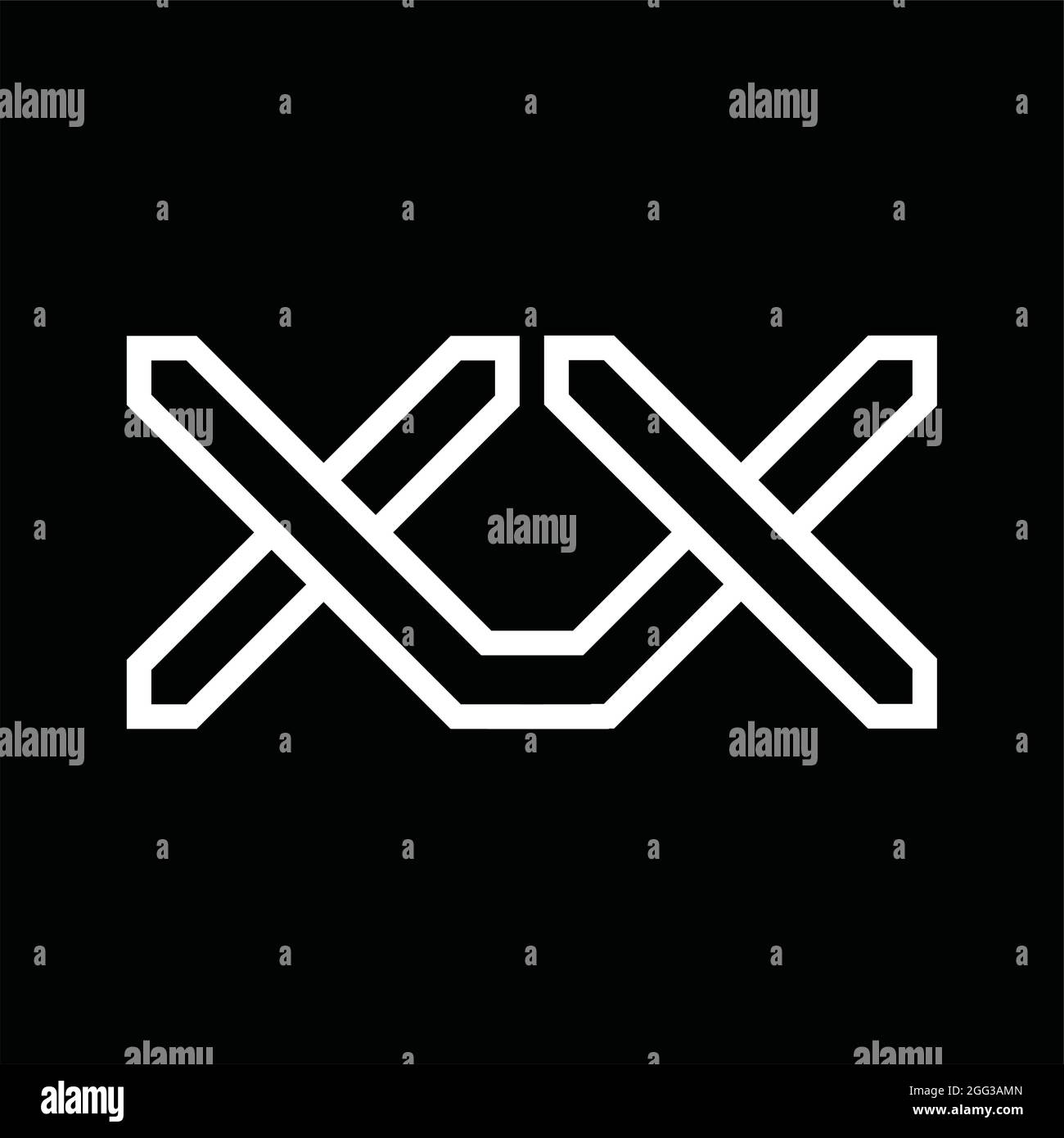 XX Logo monogram with pillar shape white background design template Stock Vector Image & Art - Alamy