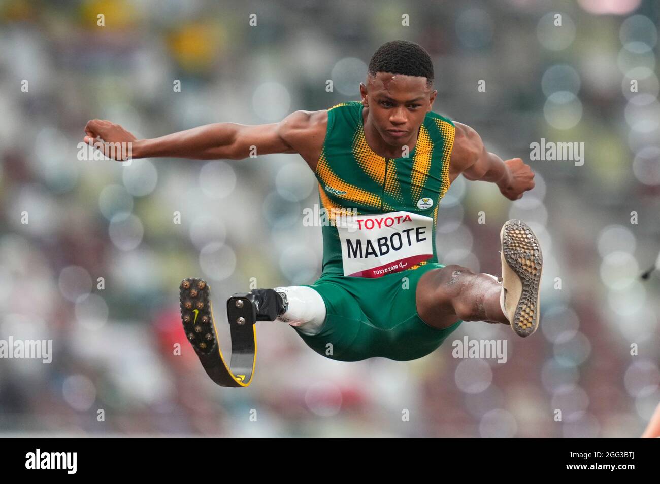 August 28, 2021: Puseletso Michael Mabote from South Africa at longjump ...