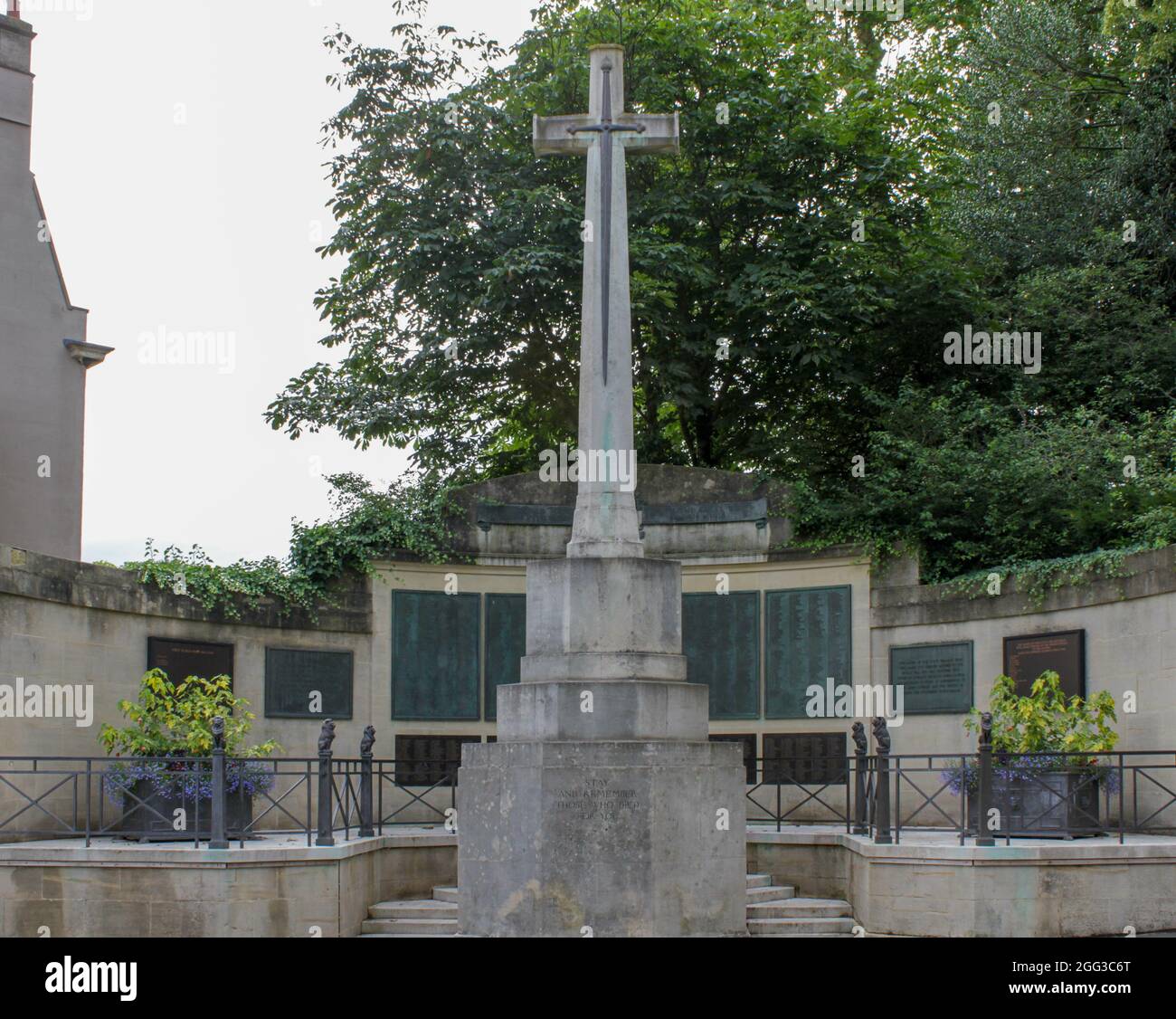 BATH, UNITED KINGDOM - Aug 08, 2012: A close-up shot of the Cross of ...