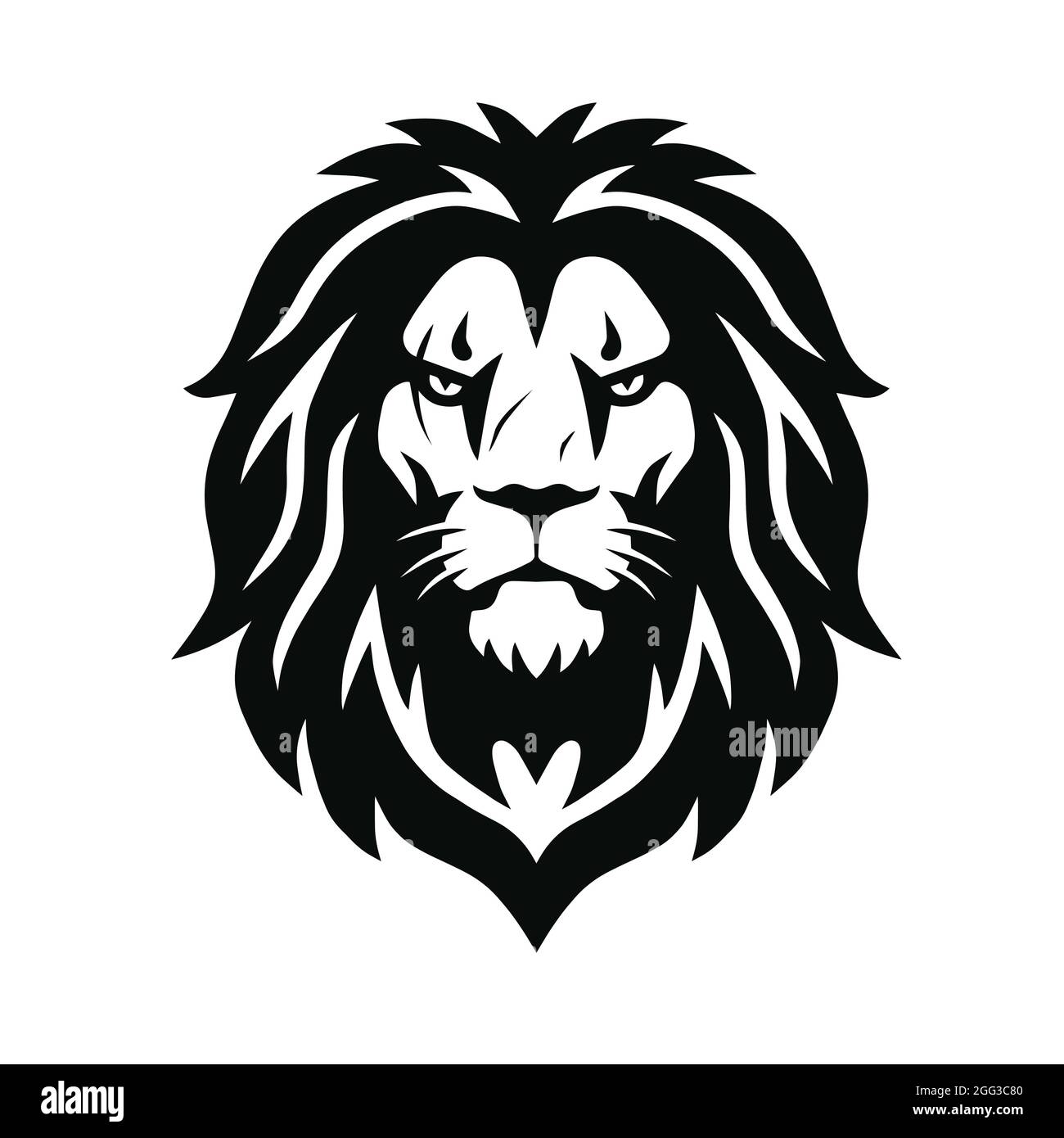 Lion with scar Cut Out Stock Images & Pictures - Alamy