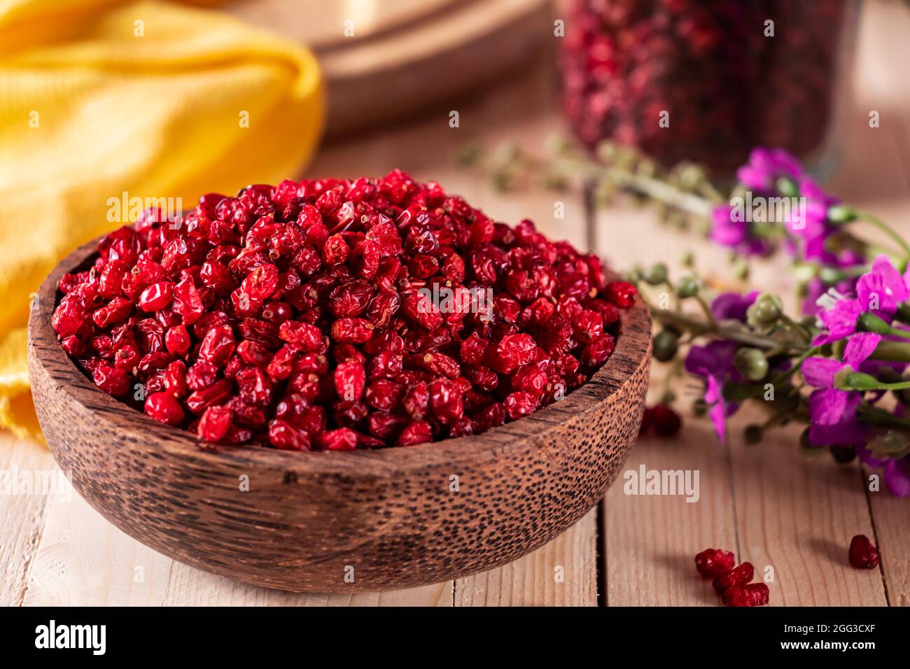 Barberry as one of the delicious spices for Iranian food Stock Photo ...
