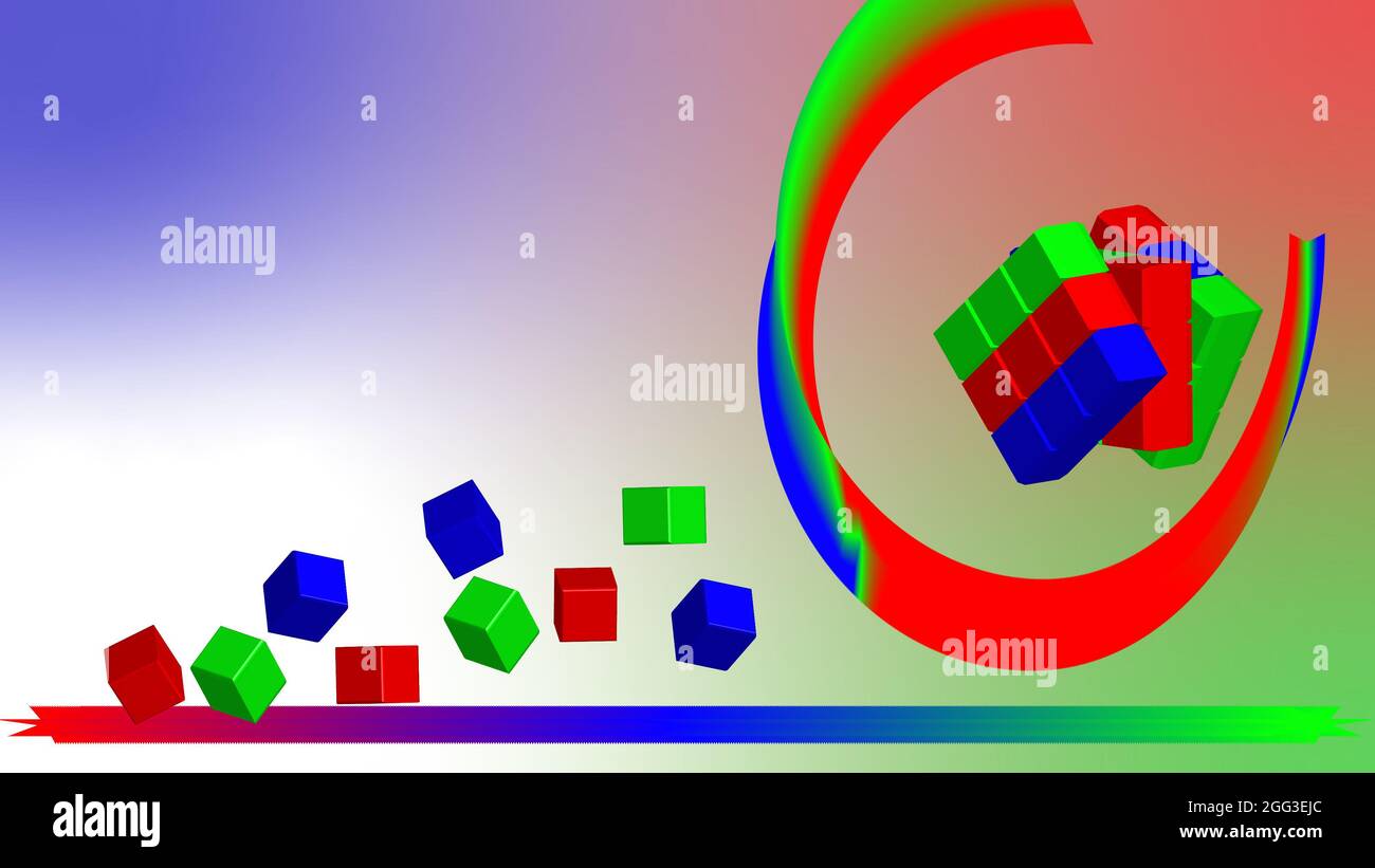 background design using the basic color RGB, red green blue Stock Photo ...