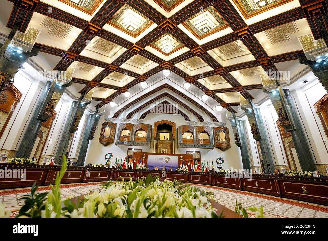 Baghdad, Iraq. 28th Aug, 2021. A handout photo made available by Iraq's ...