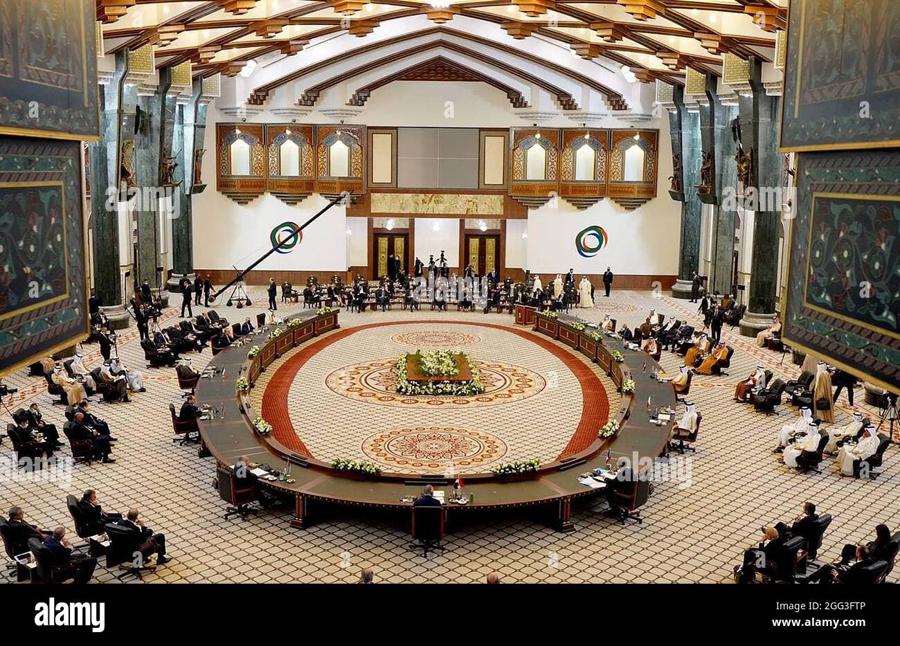 Baghdad, Iraq. 28th Aug, 2021. A handout photo made available by Iraq's ...