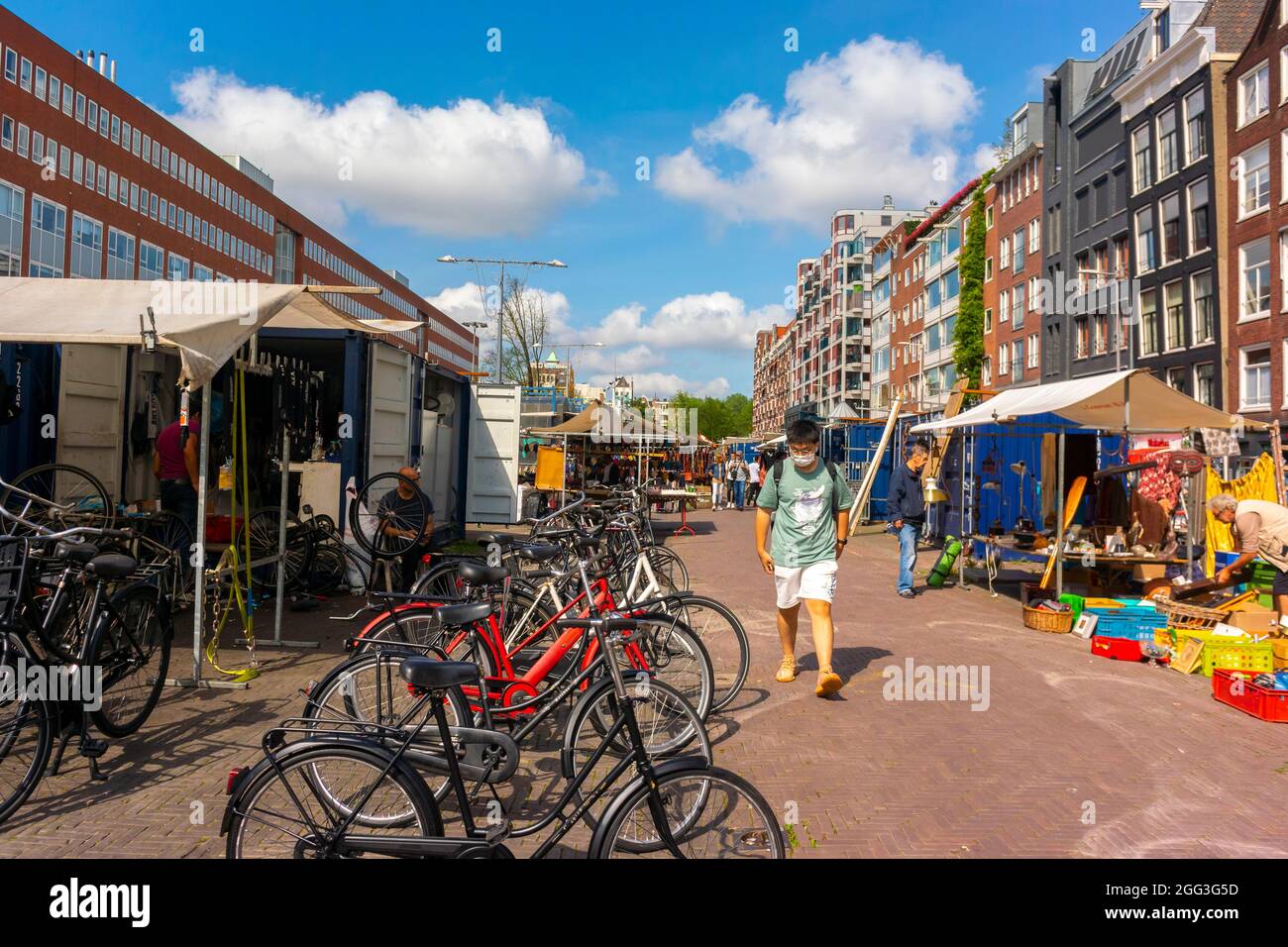 Amsterdam, Holland, Tourists Shopping, Street Scenes, Flea Market ...
