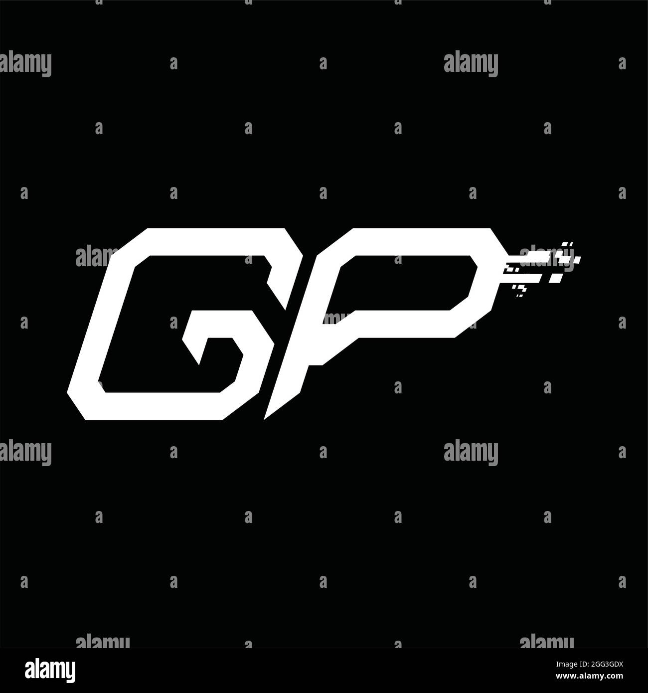 Gp letters vector vectors hi-res stock photography and images - Alamy