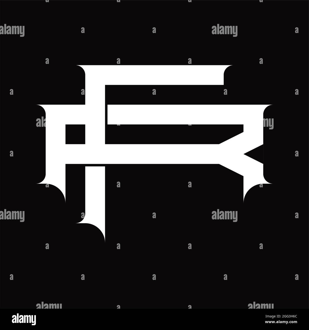 Rf minimal logo design hi-res stock photography and images - Alamy