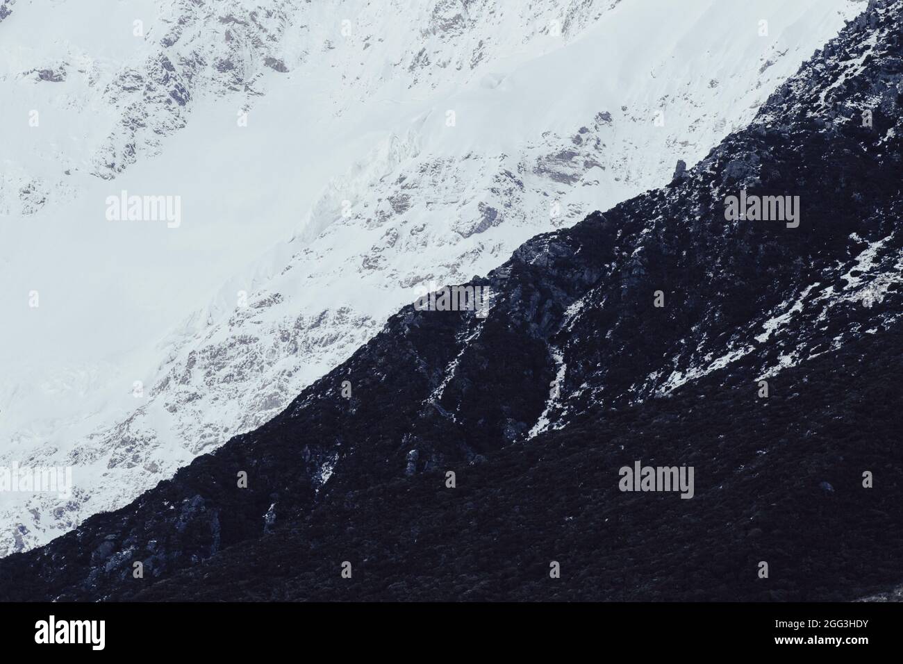 Landscape of rocky mountains covered in the snow - perfect for ...