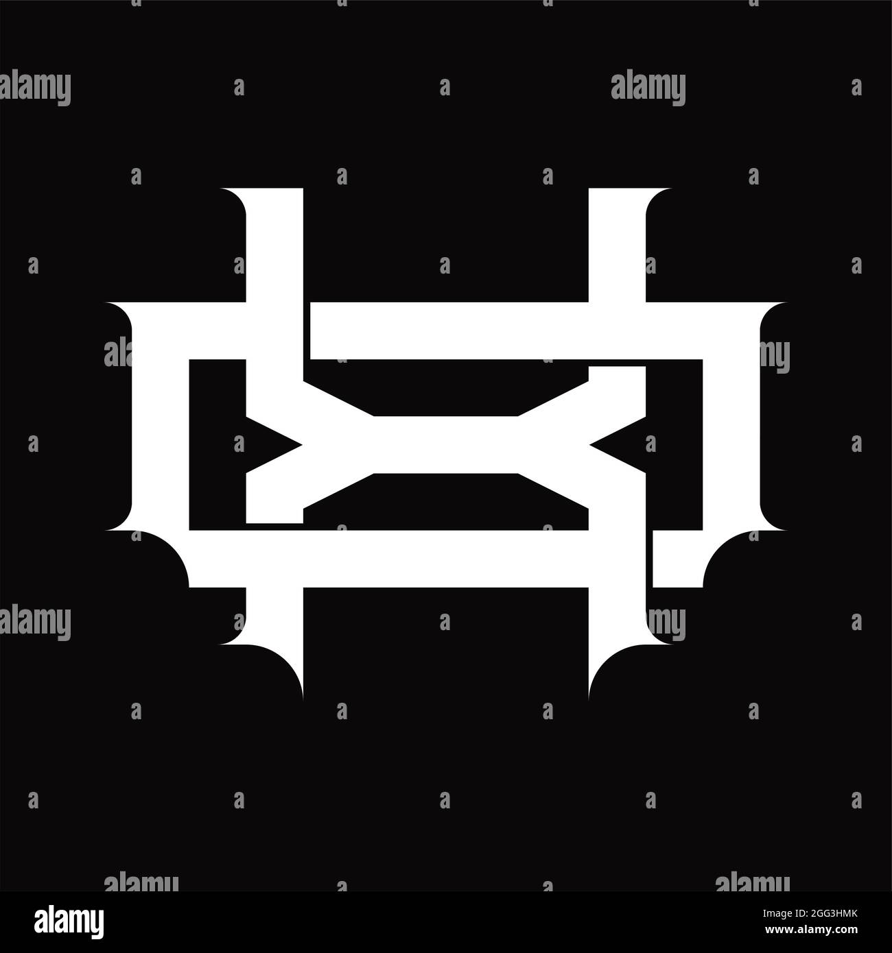 OX Logo monogram with slice shape blackground design template Stock ...