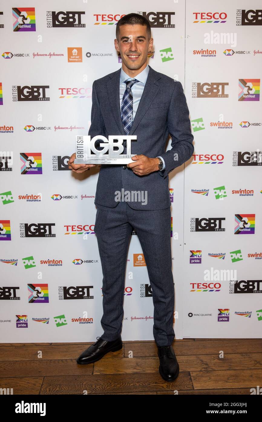 London, UK. 27th Aug, 2021. Wolves Captain, Conor Coady attends the ...