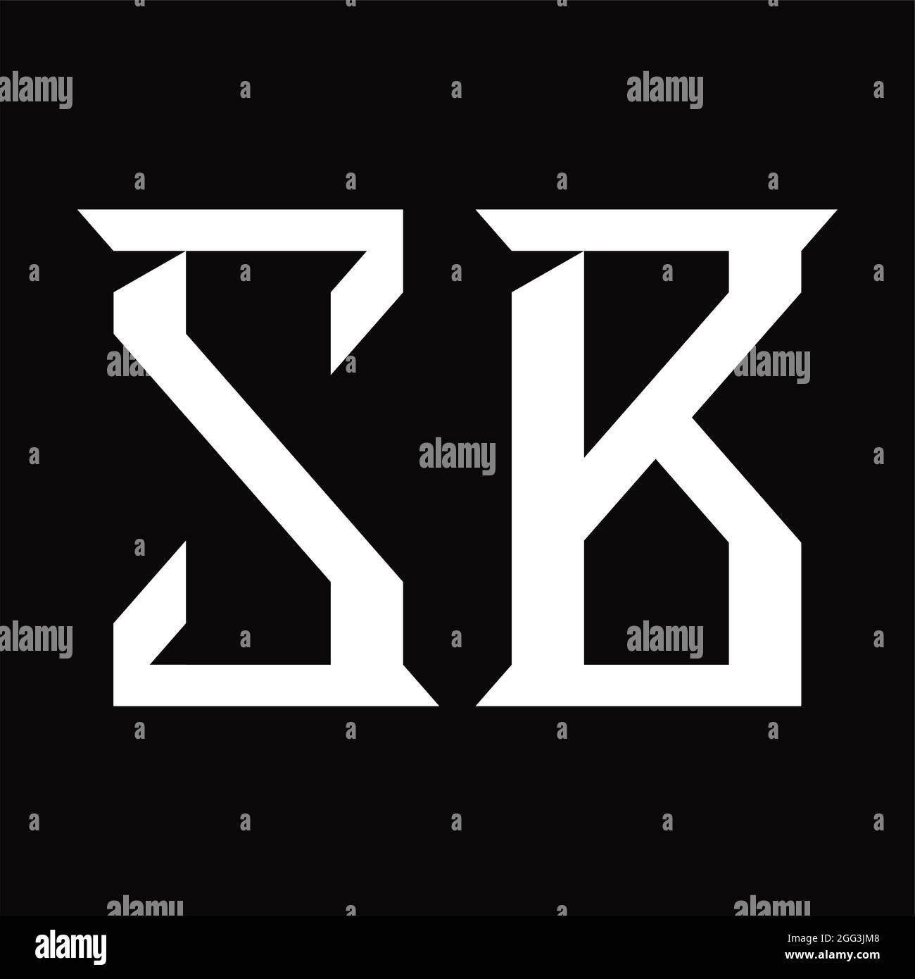 Initial sb logo vectors hi-res stock photography and images - Alamy