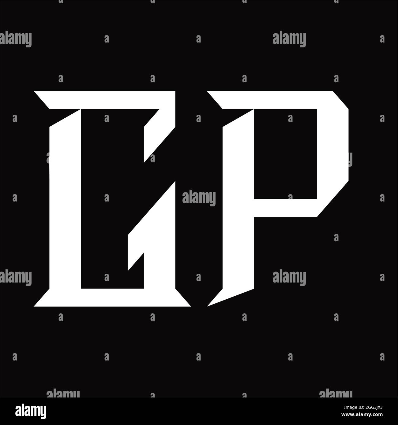 Gp letters vector vectors hi-res stock photography and images - Alamy