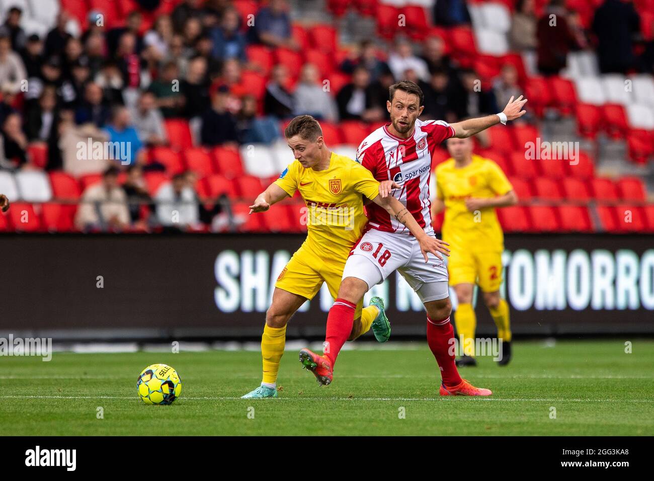 Aalborg, Denmark. 27th Aug, 2021. Magnus Kofod Andersen (8) of FC ...