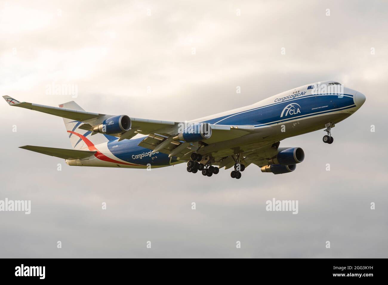 CargoLogicAir, CLA, Boeing 747 Jumbo Jet freighter jet airliner plane G ...