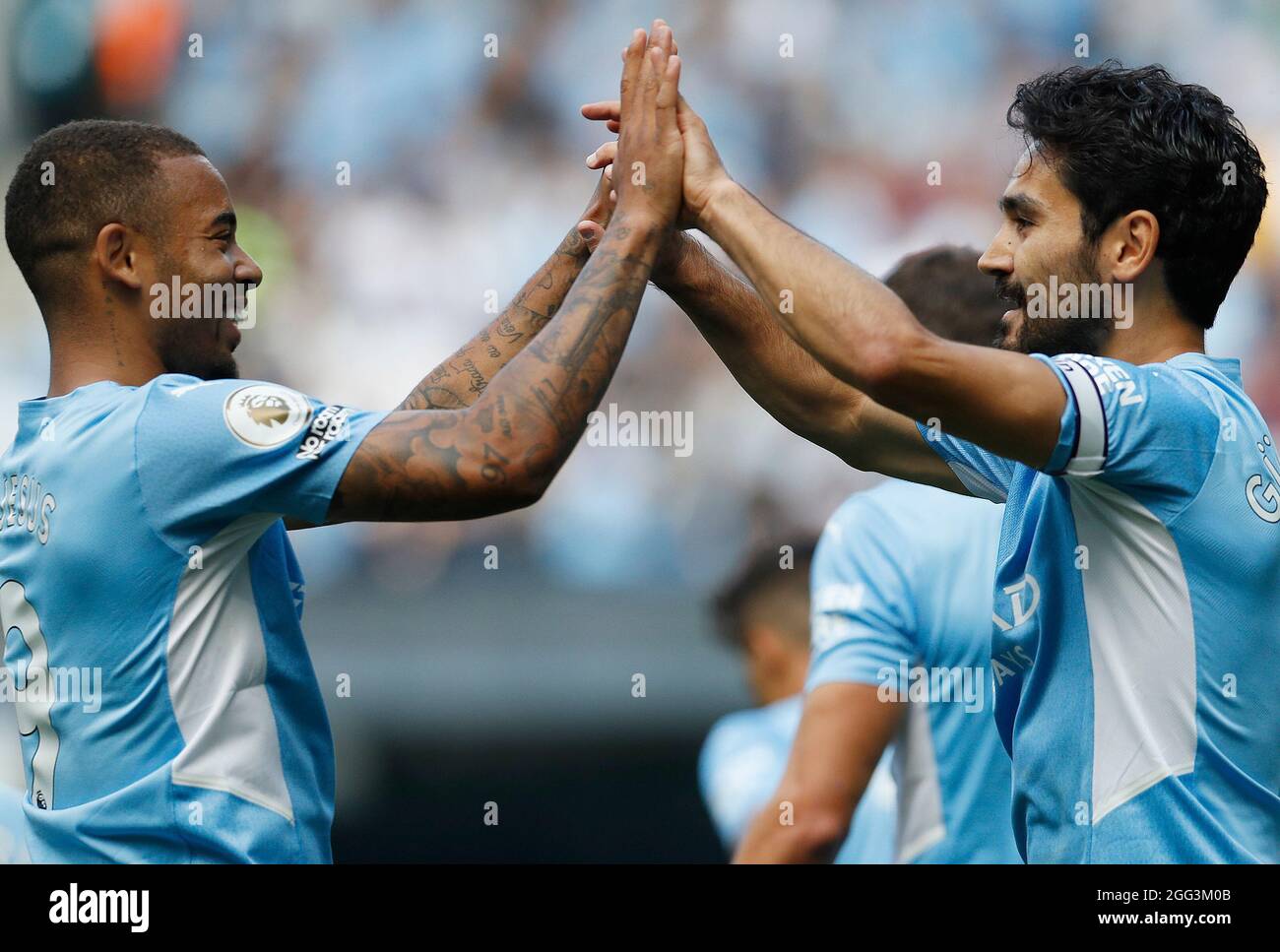 Manchester, England, 28th August 2021. Ilkay Gundogan of Manchester ...