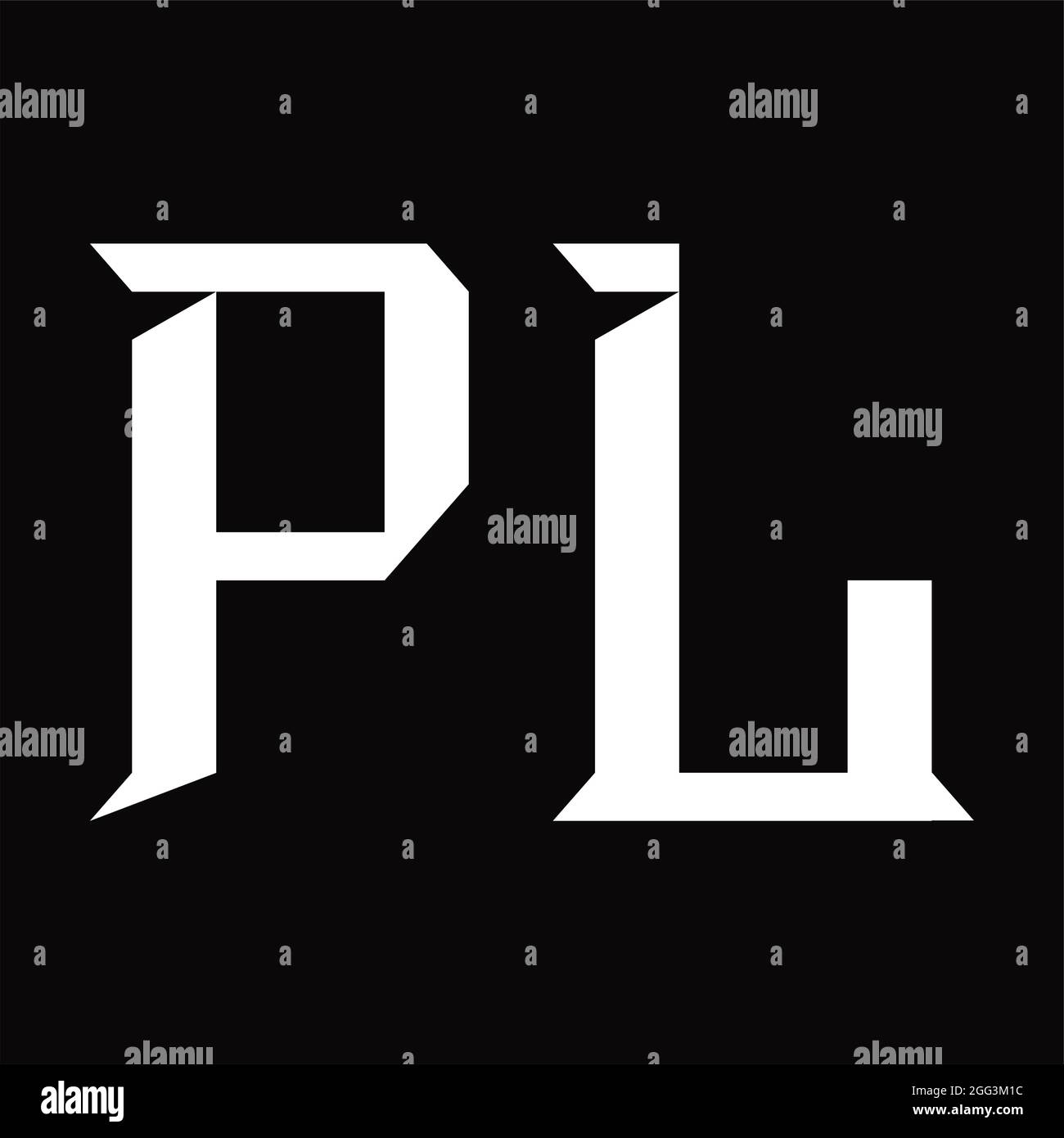 Pl emblem Stock Vector Images - Alamy