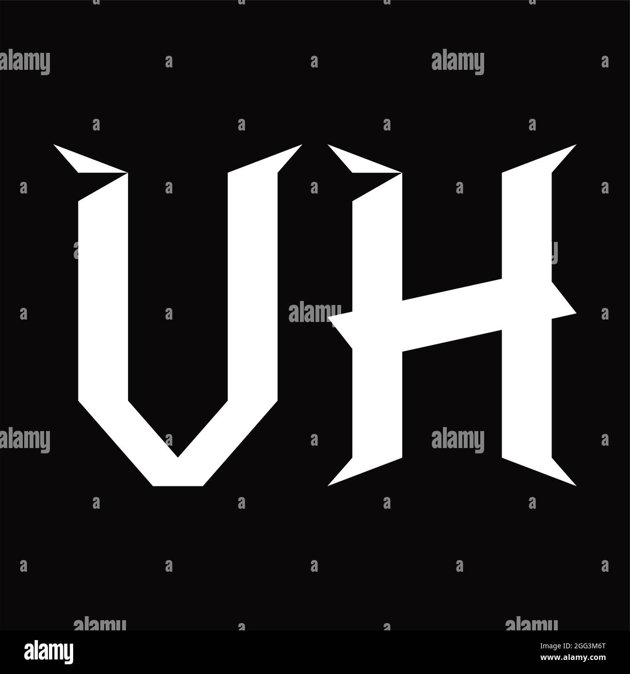 Letter v h logo Stock Vector Images - Alamy