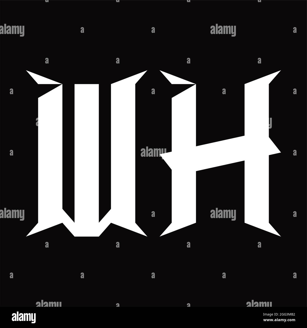 Wh minimal logo hi-res stock photography and images - Alamy
