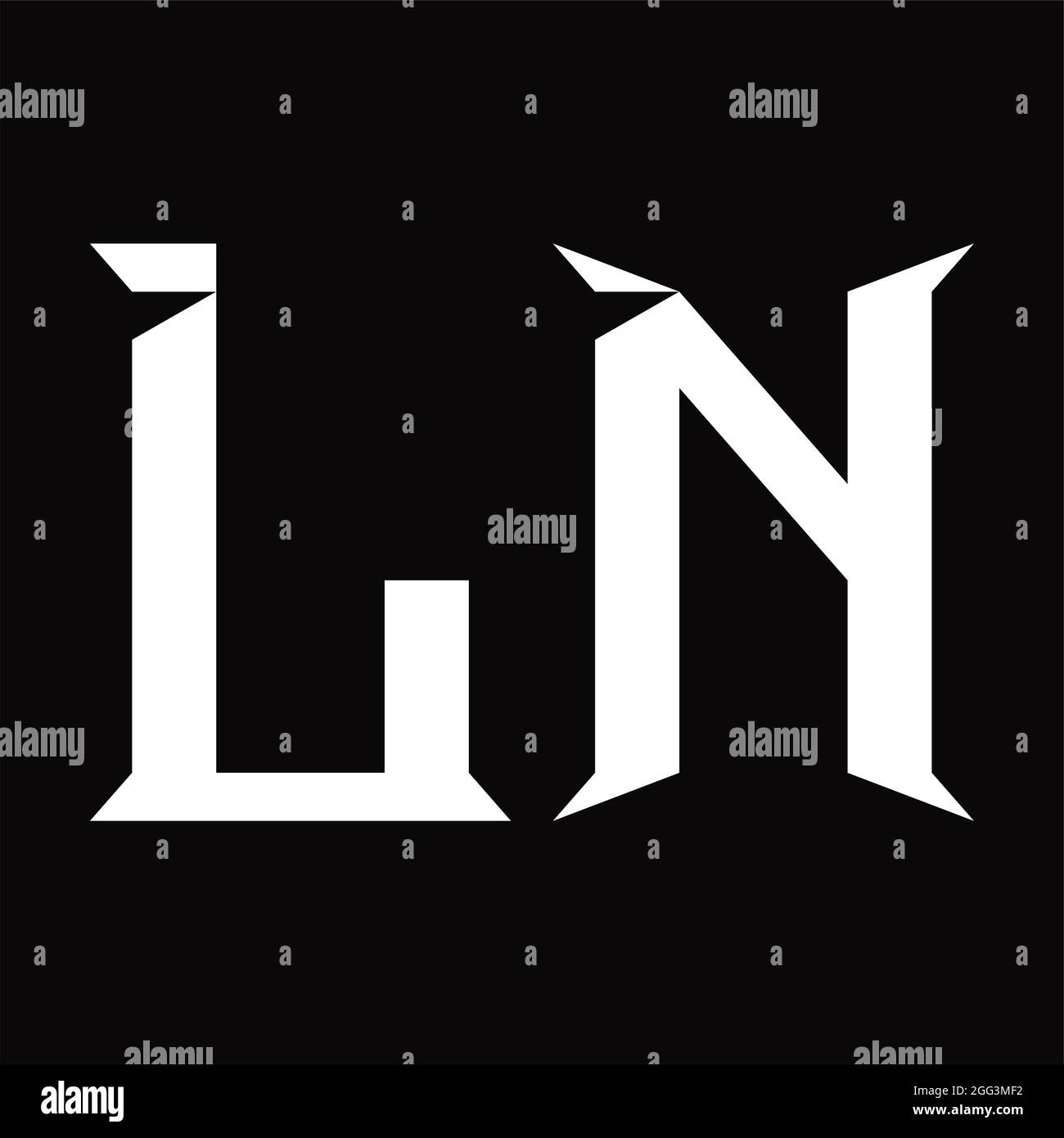 Ln alphabet Stock Vector Images - Alamy