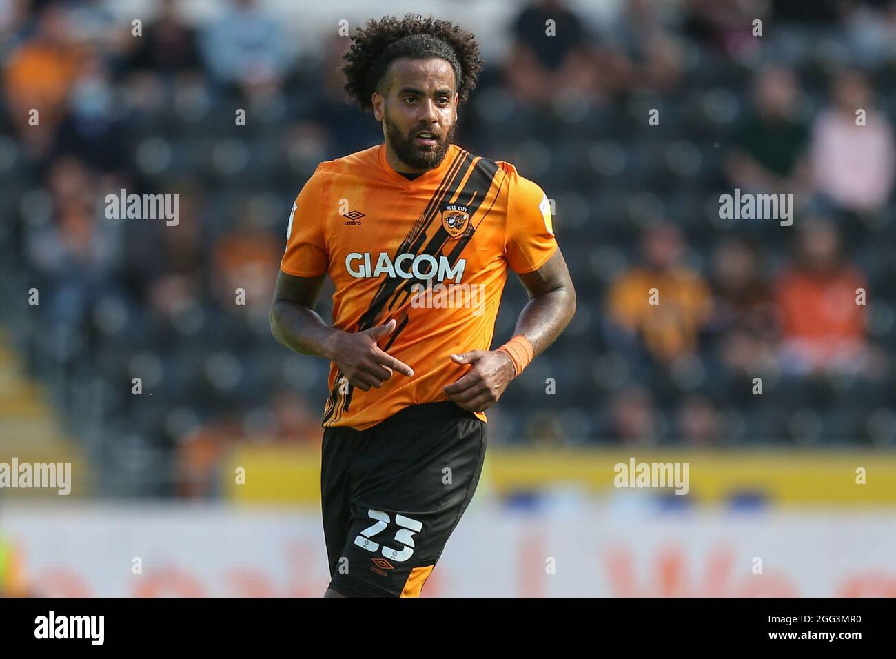 Tom Huddlestone #23 of Hull City during the game in, on 8/28/2021 ...