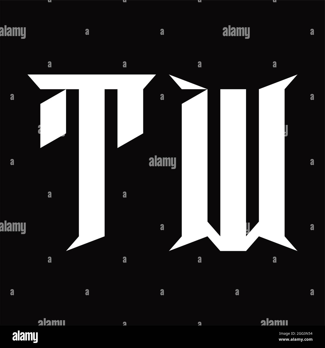 Tw logo Stock Vector Images - Alamy