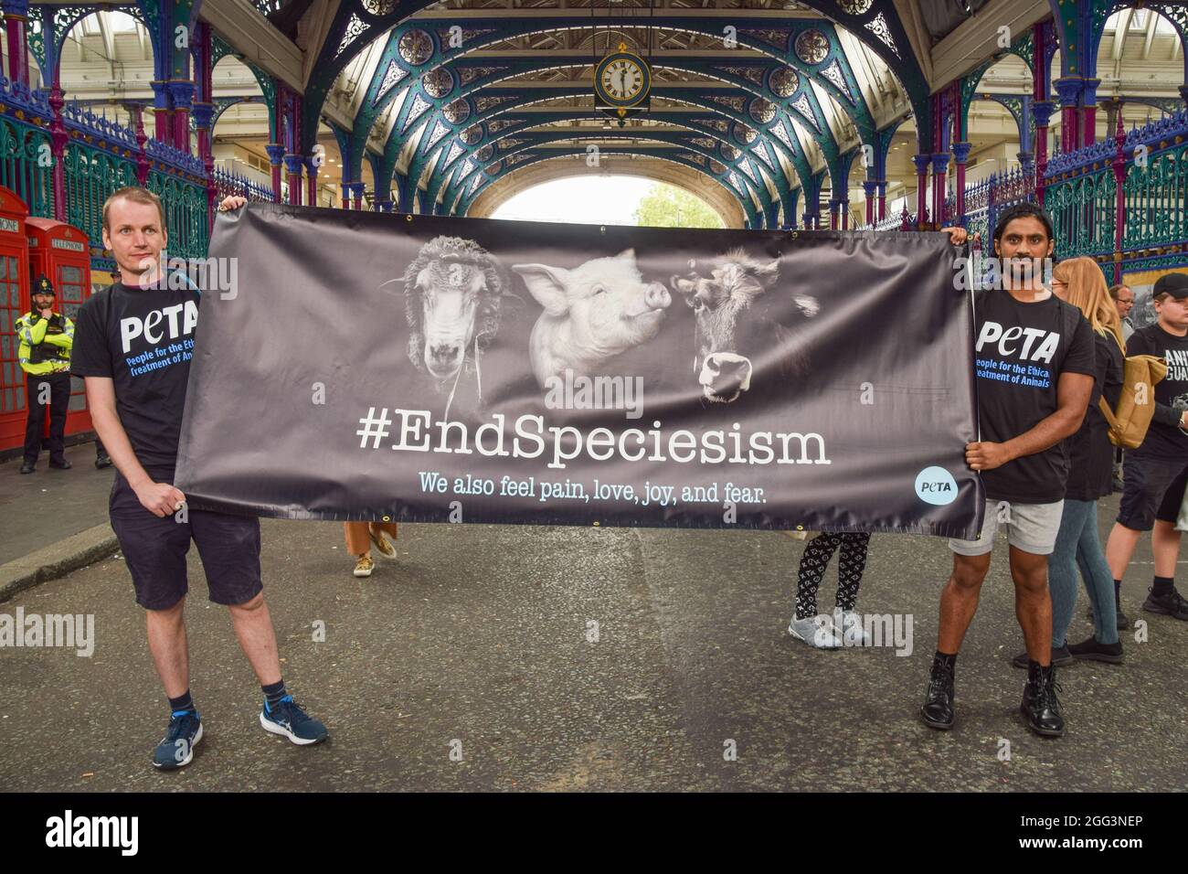 Peta end speciesism banner hi-res stock photography and images - Alamy