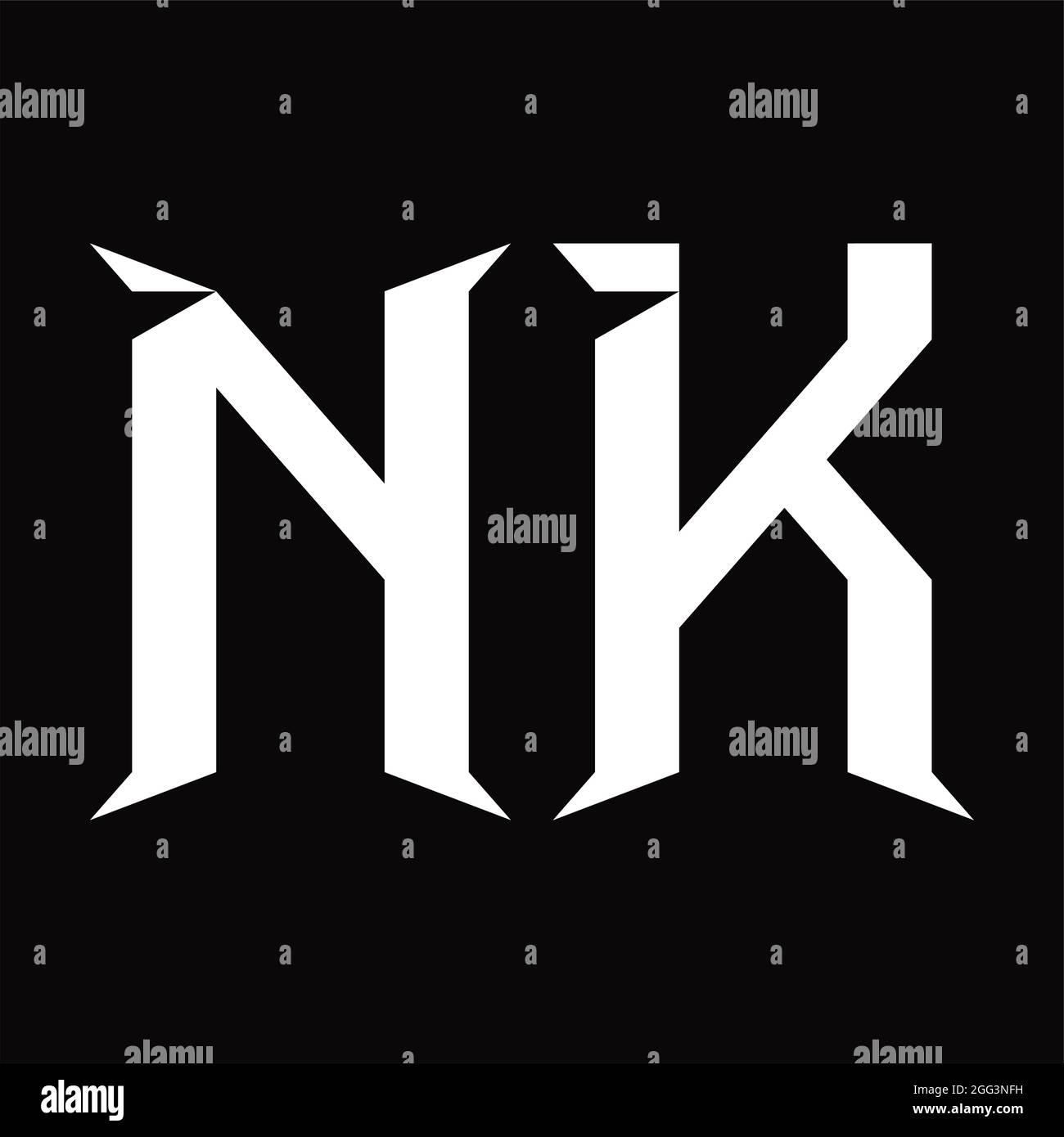 Nk logo Stock Vector Images - Alamy