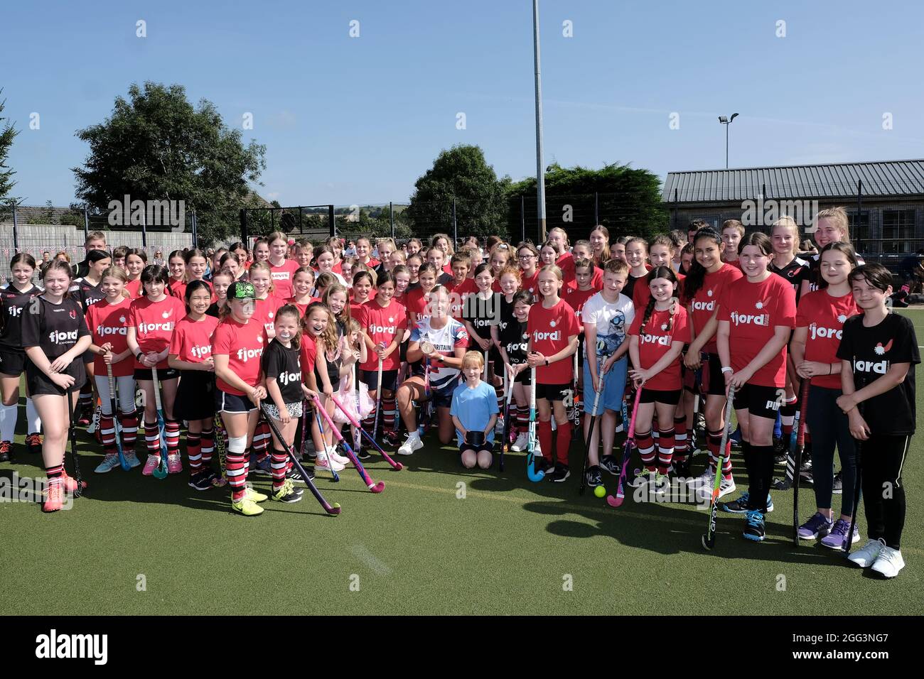 Galashiels, UK. 28th Aug, 2021. Sarah Robertson (27), returned to the ...