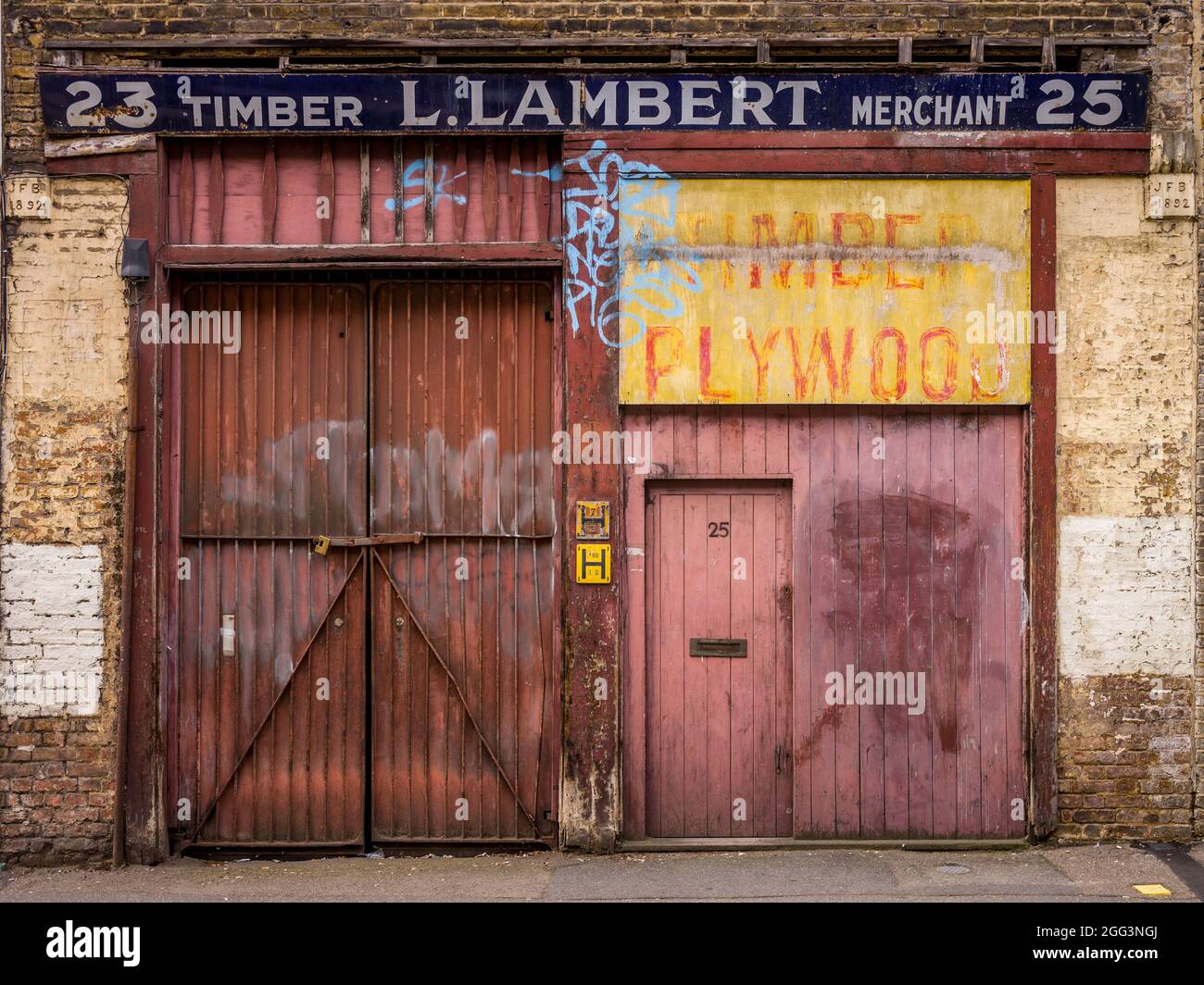 Vintage London Shop Front - L. Lambert Timber Merchant Hoxton Street ...