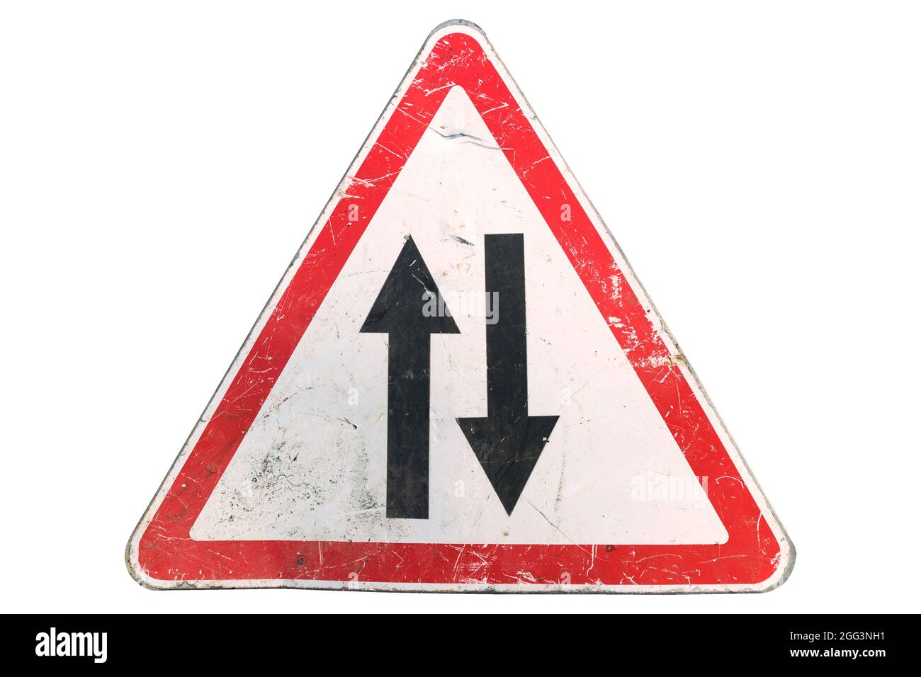 Blank red triangle sign hi-res stock photography and images - Alamy