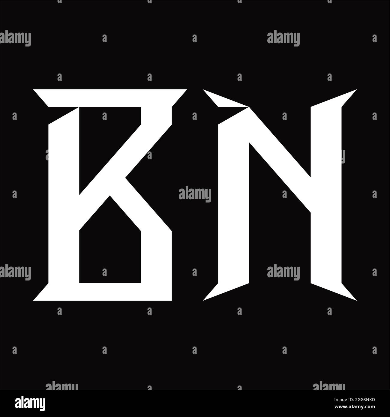 Letter bn logo Stock Vector Images - Alamy