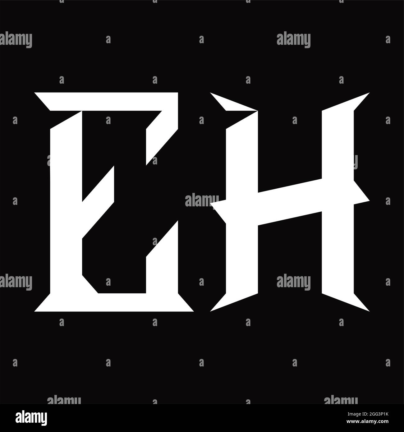 EH Logo monogram with slice shape blackground design template Stock Vector Image & Art - Alamy
