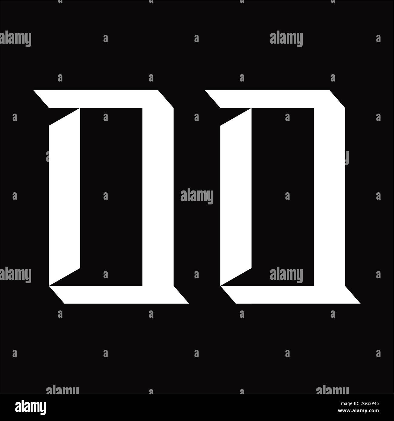 OO Logo monogram with slice shape blackground design template Stock ...