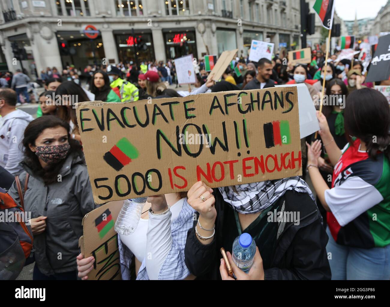 London, England, UK. 28th Aug, 2021. Thousands of Afghan protesters ...