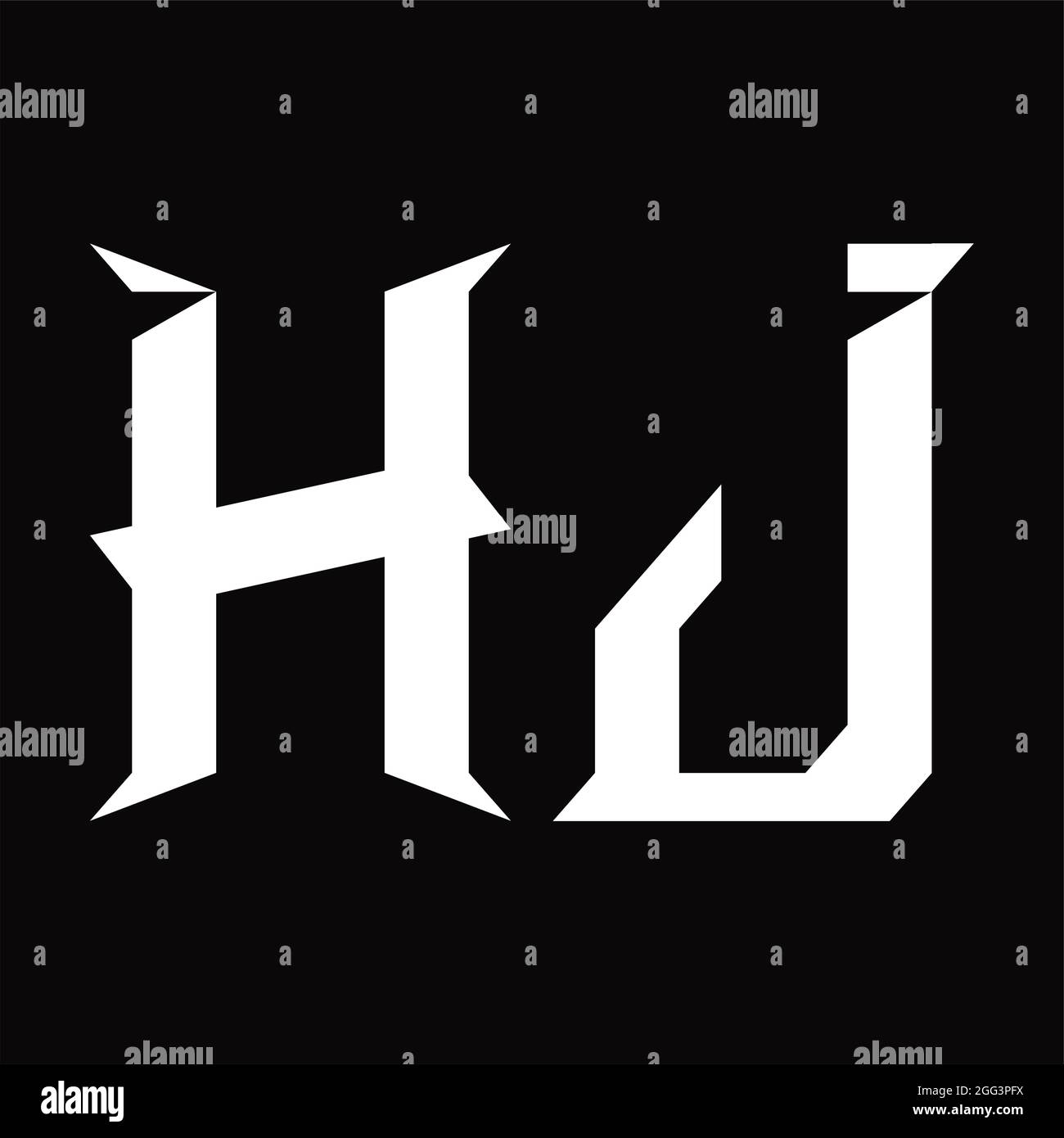 Hj shape Stock Vector Images - Alamy