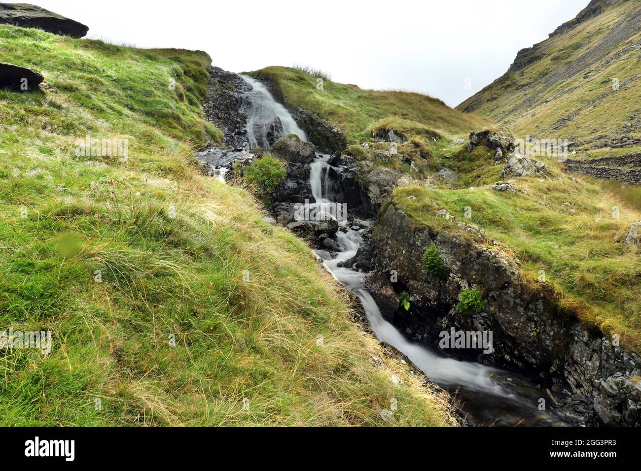 Waterfall near Helvellyn Mountain Stock Photo - Alamy