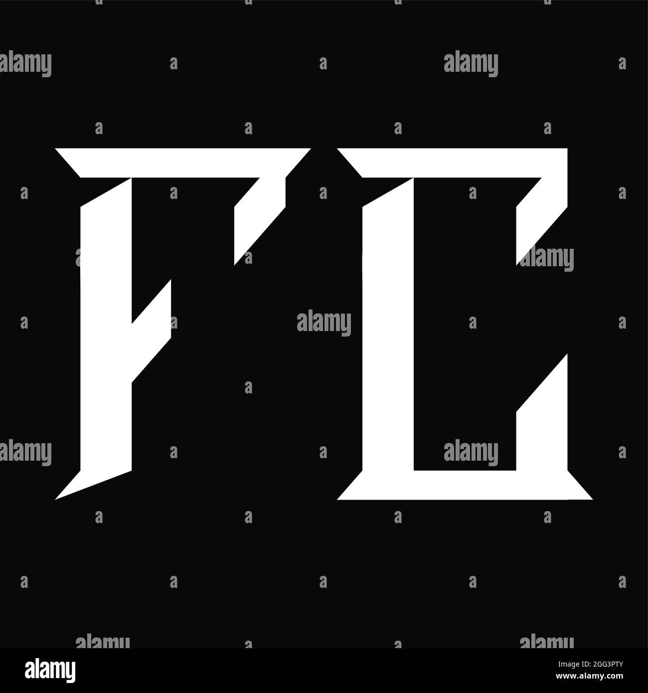 FC Logo monogram with slice shape blackground design template Stock Vector Image & Art - Alamy