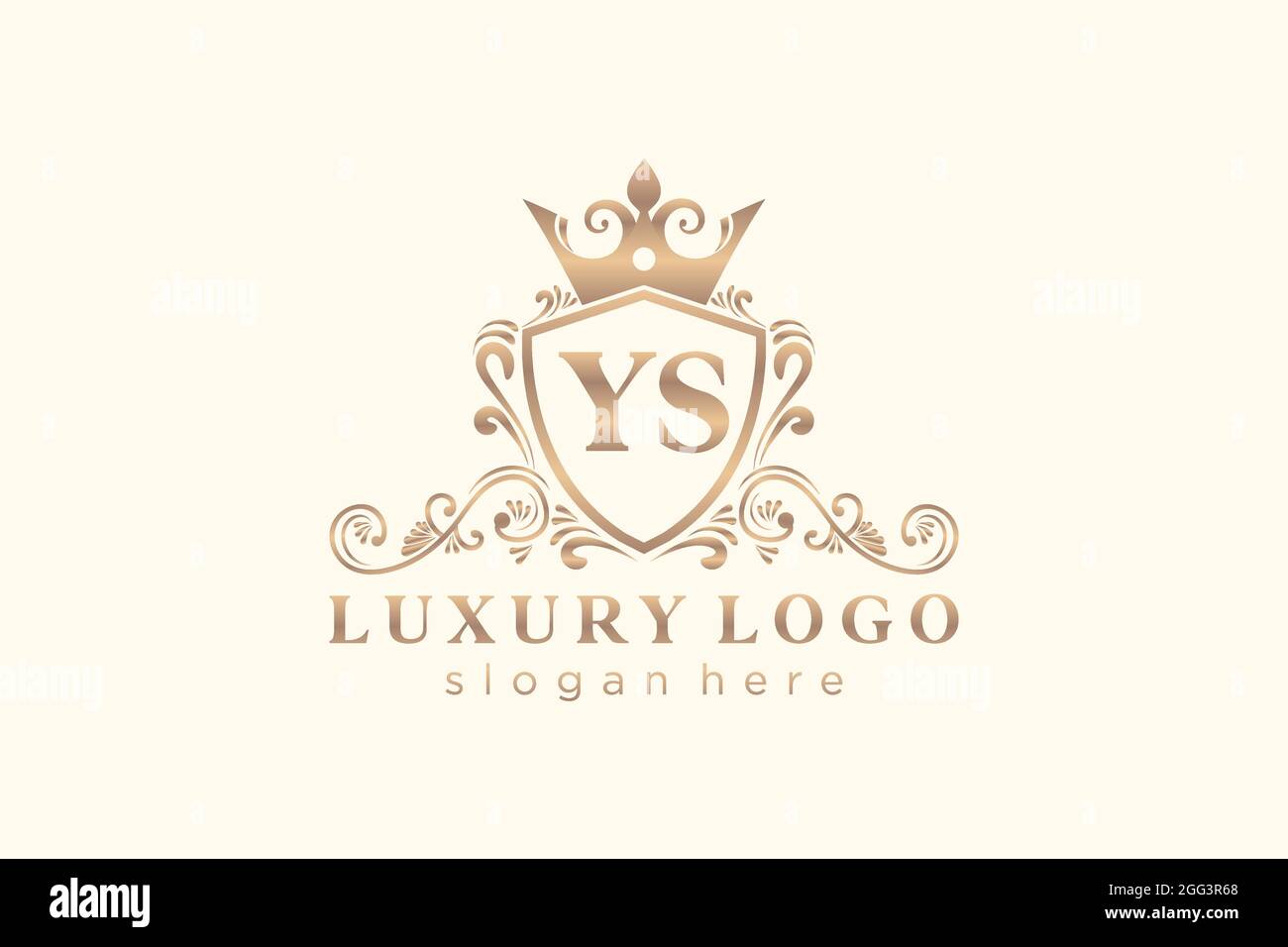 YS Letter Royal Luxury Logo template in vector art for Restaurant, Royalty, Boutique, Cafe ...