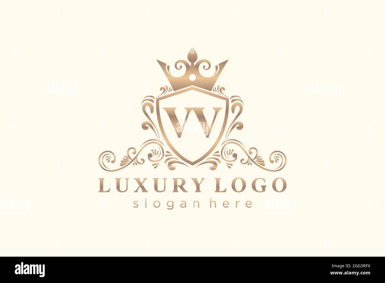 VV Letter Royal Luxury Logo template in vector art for Restaurant ...