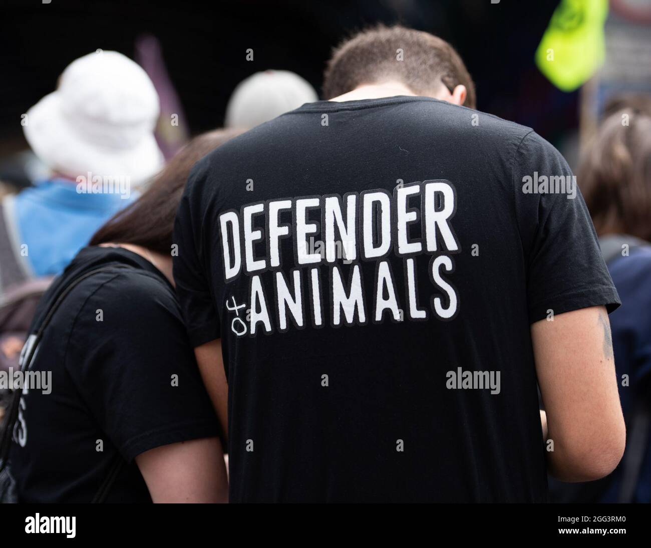 London, UK. 28th Aug, 2021. Extinction Rebellion, Animal Rights Protest ...