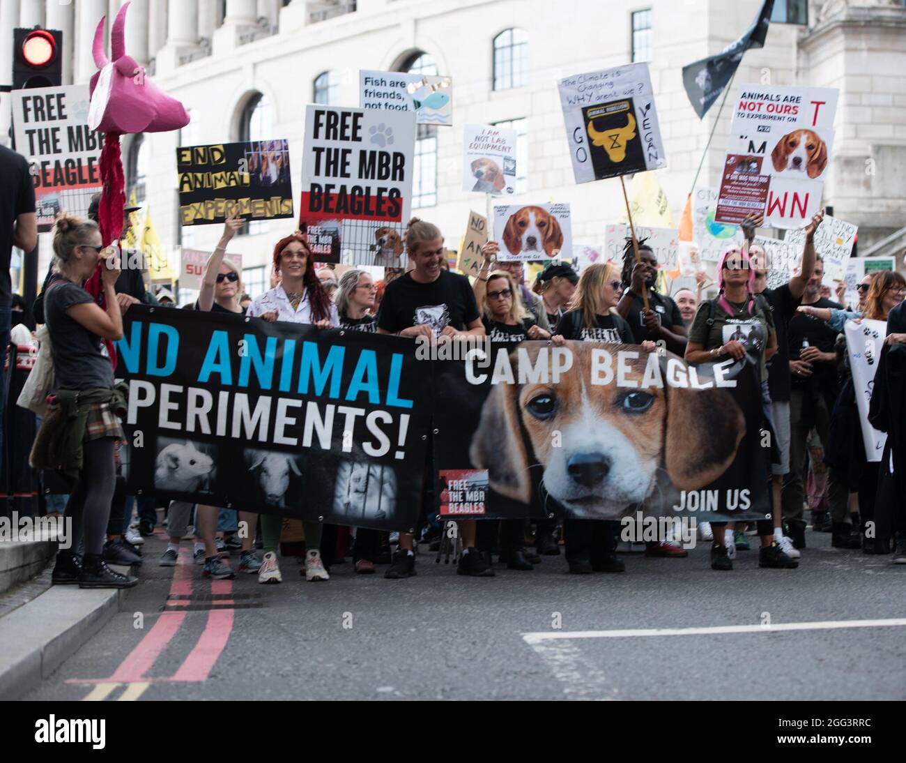 London, UK. 28th Aug, 2021. Extinction Rebellion, Animal Rights Protest ...