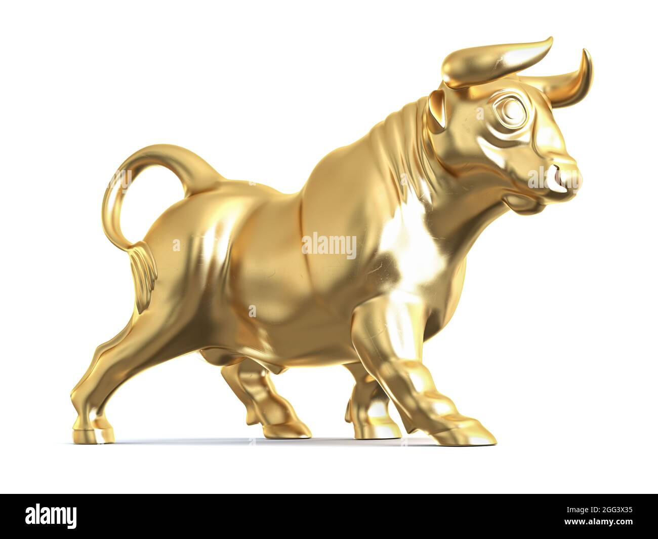 Golden bull symbol of wall street hi-res stock photography and images - Alamy