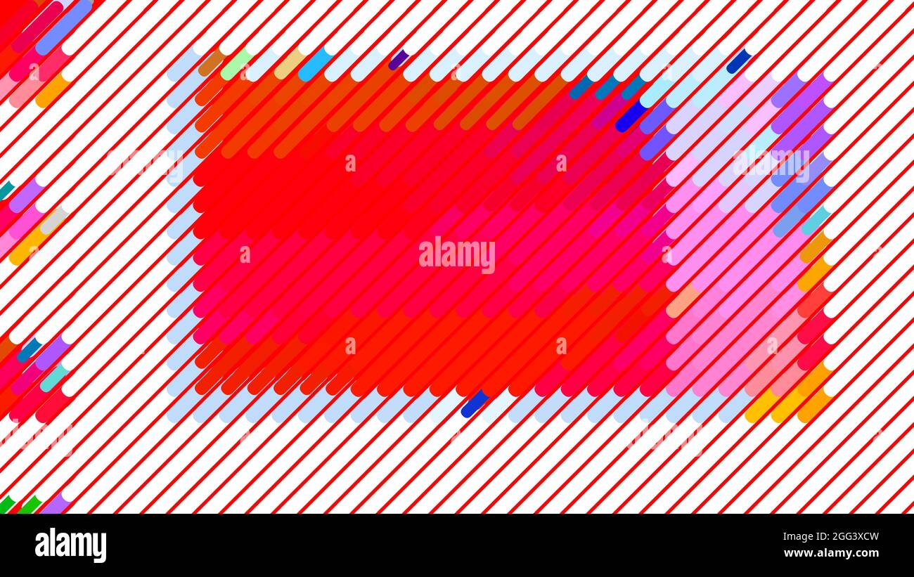 Abstract striped pattern. Colorful background. 2D rendering digital ...