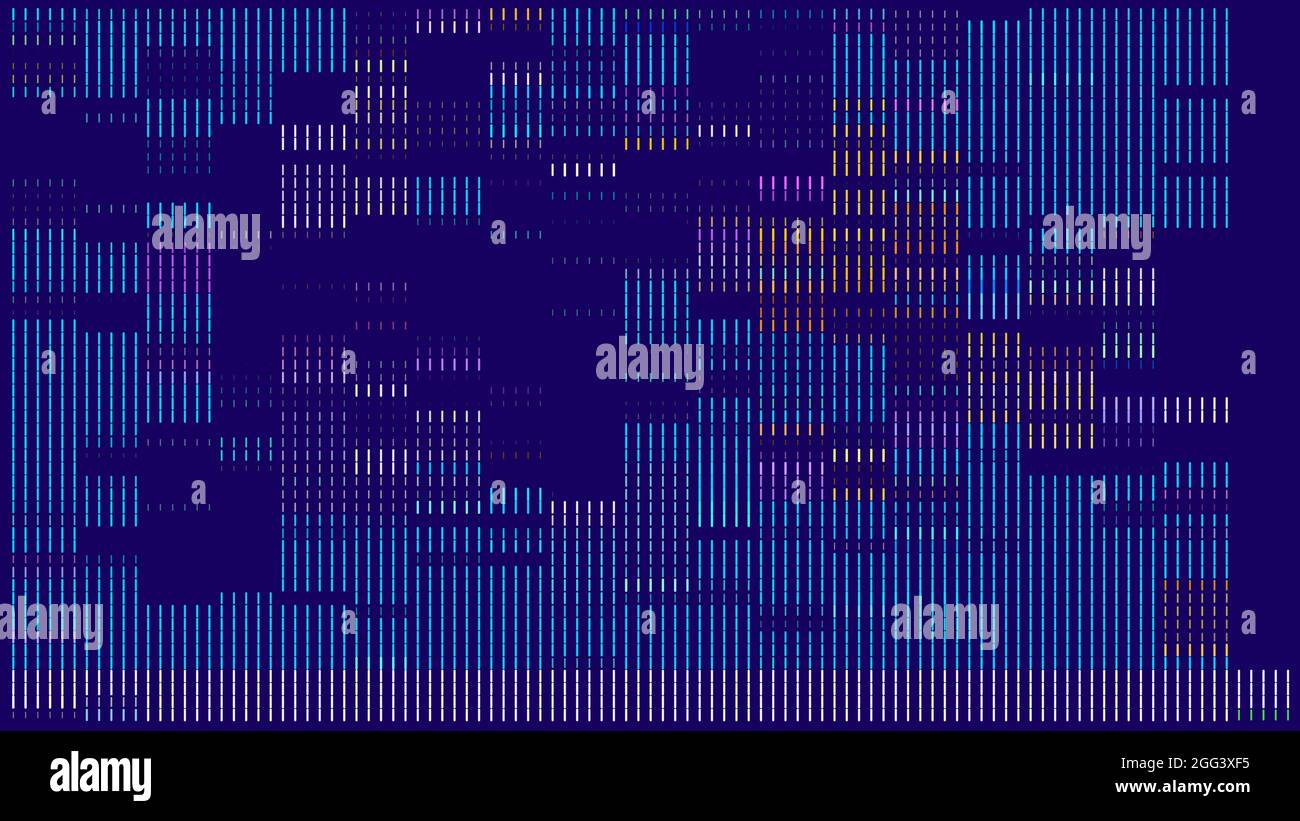 Abstract concept of digital technology... blue background. Strip ...