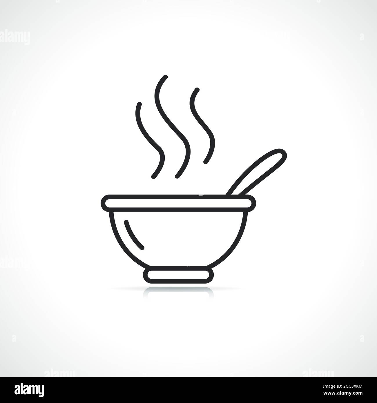 Rice soup icon Stock Vector Images - Alamy