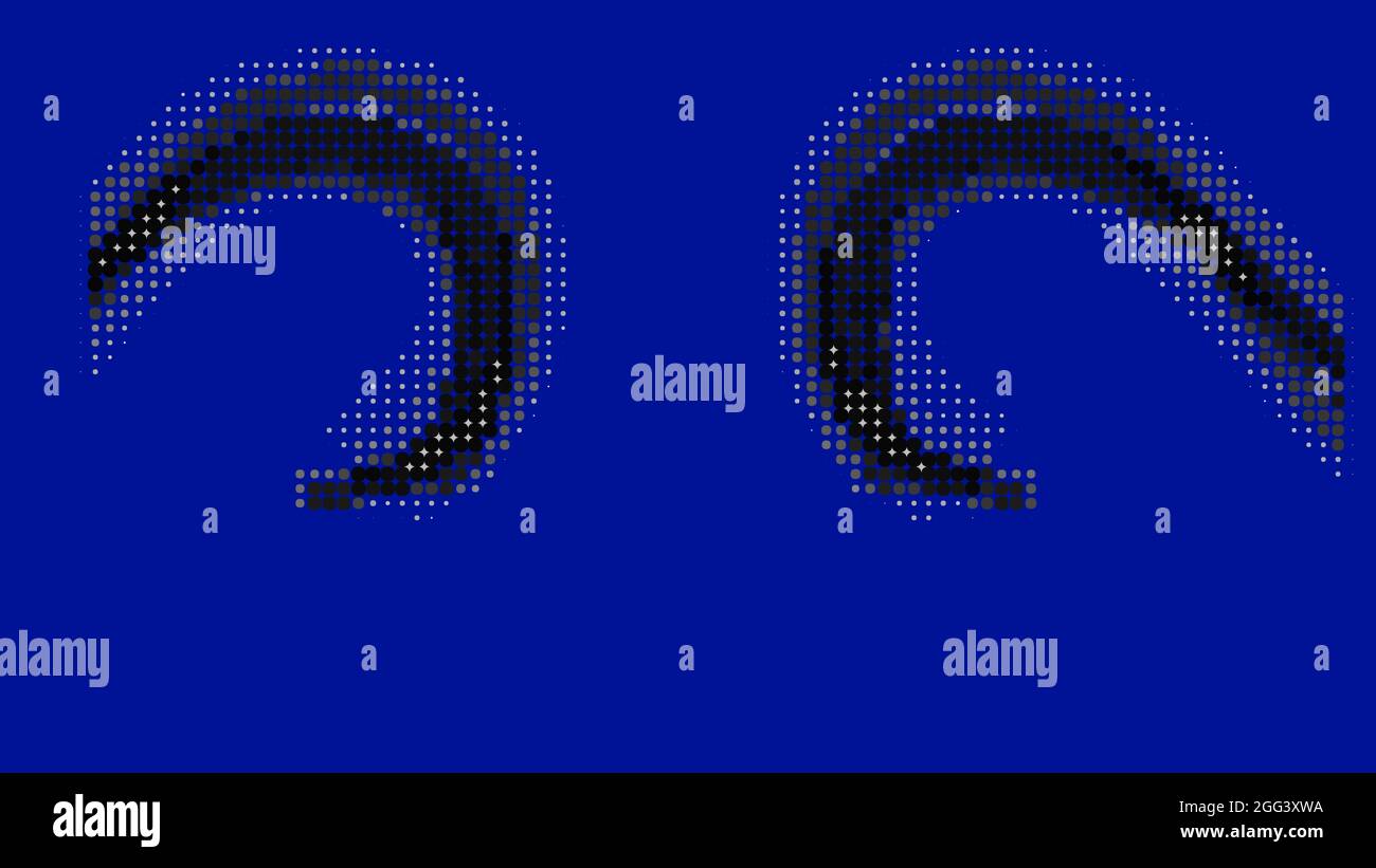 Abstract design vector. Isolated elements. Blue background. Dots style ...