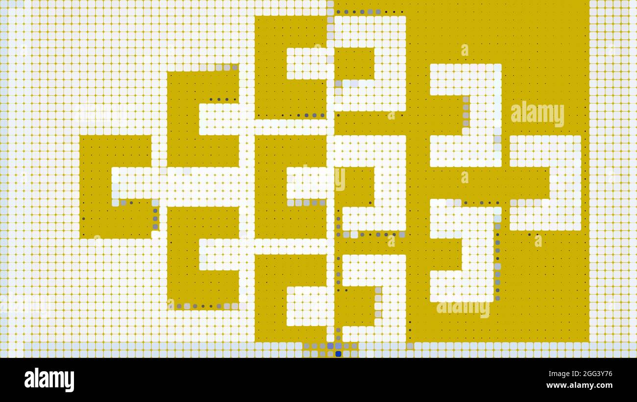 Abstract design background. Square geometry. 2D rendering digital ...