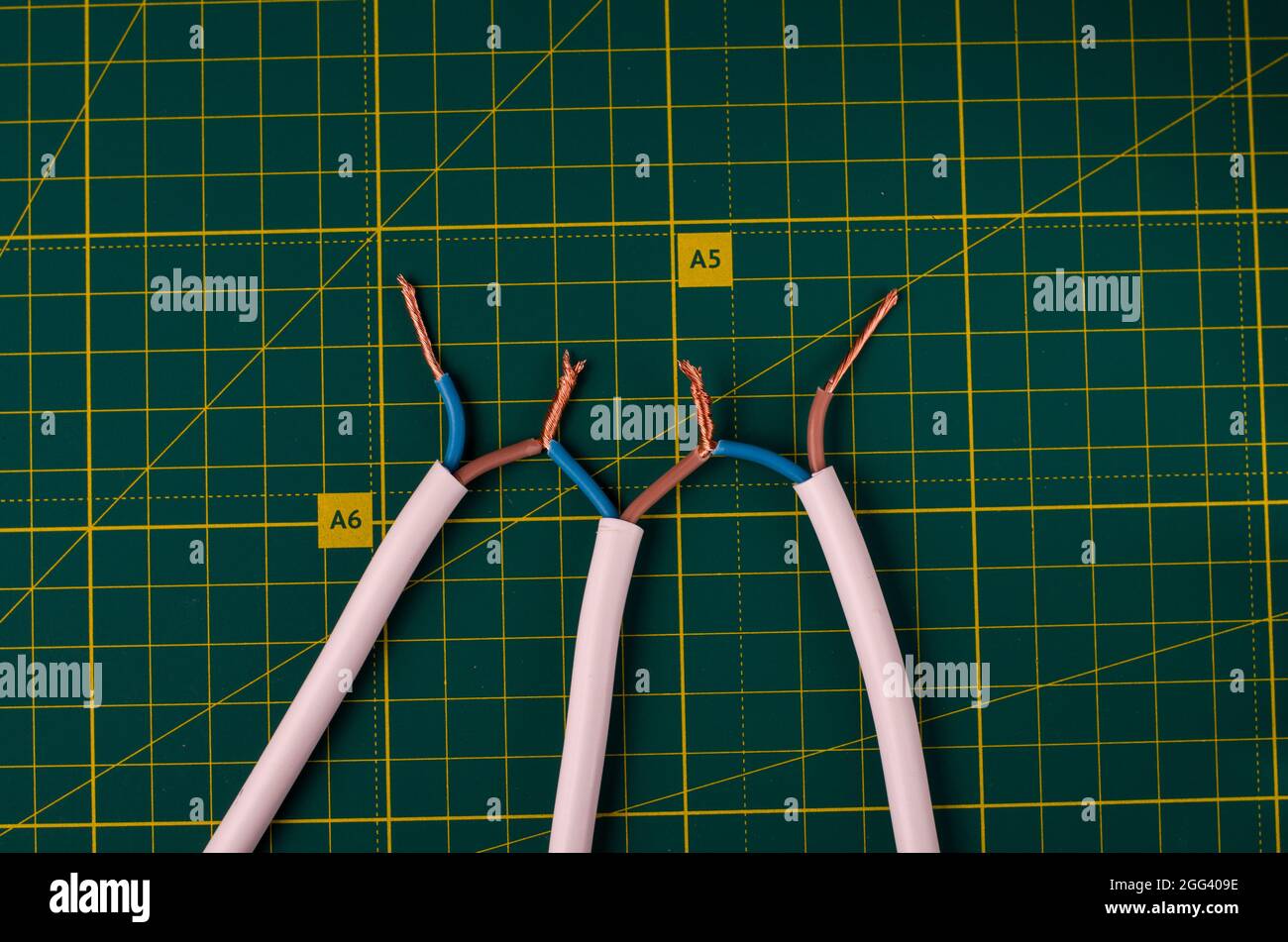 electrical wire connection computer patch cord Stock Photo - Alamy