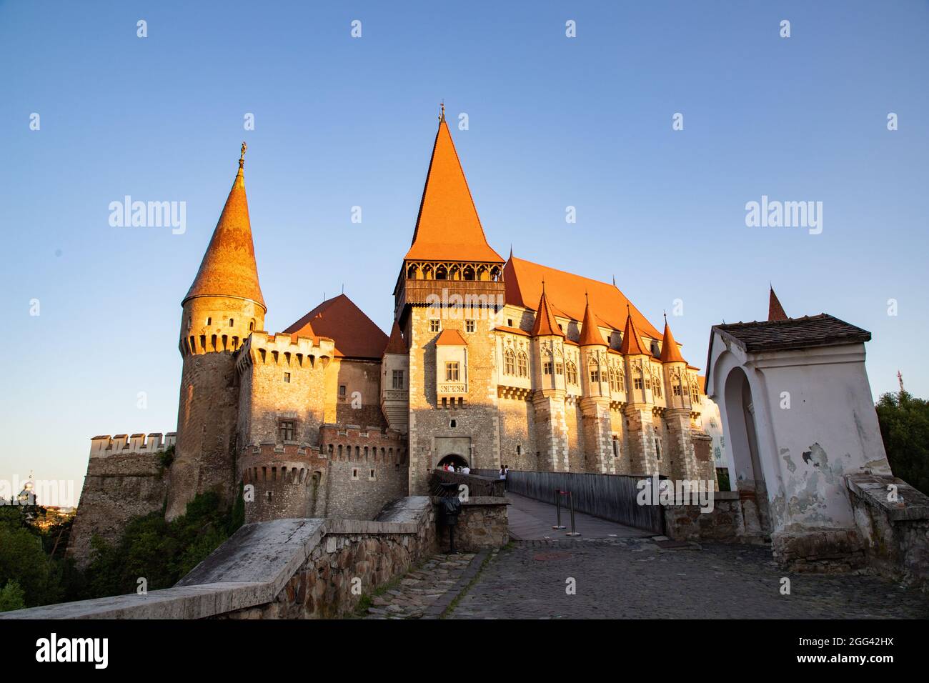 hunedoara Castle, also known a Corvin Castle or Hunyadi Castle, is a ...